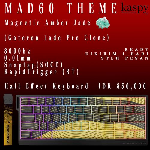 Jual VGN MADLIONS MAD60 HE 8K Hall Effect 60% Keyboard Rapid Trigger SOCD DKS Wooting Clone ...