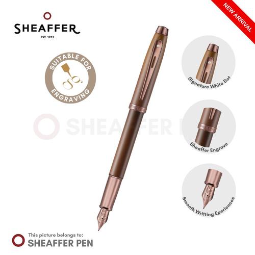 Jual Sheaffer 100 Coffee Edition Matt Brown with Regal Brown PVD Trims Fountain Pen - Jakarta ...