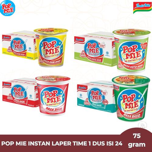 Promo [1DUS ISI 24] Pop Mie Laper time 1 Dus Isi Pcs @ 75g | Pop Mie Mini Indofood - Ayam - Kota ...