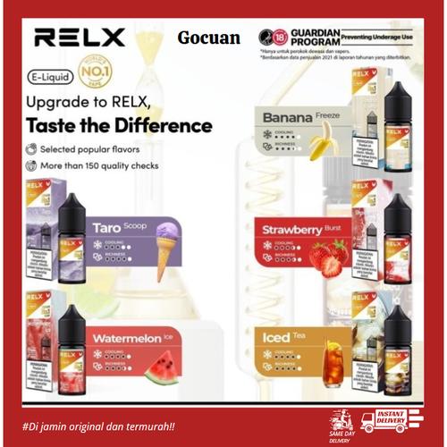 Jual SALTNIC RELX SERIES LIQUID RELX SALTNIC 30ML 30MG 100% AUTHENTIC ...