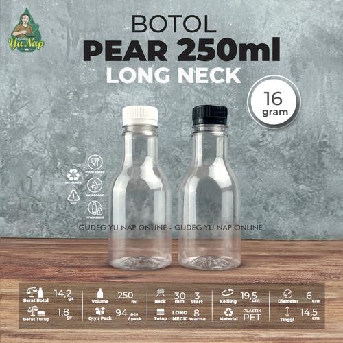Jual Botol Pir 250 ml - Pear Kopi Juice Jus Plastic Plastik Bottle ...