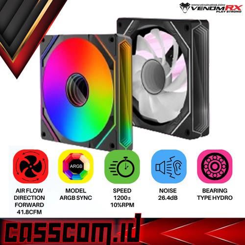 Jual Casing Fan VenomRX Tetragon 02 ARGB FORWARD - Fan Case 12cm FWD ...