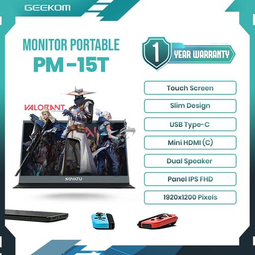 Promo Monitor Portable Touch Screen Novatu USB Type C And input Mini ...
