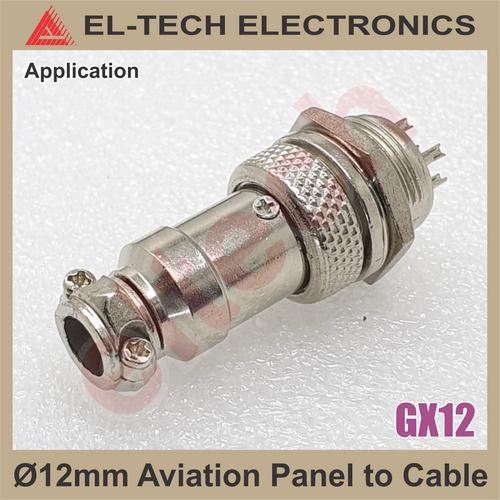 Jual GX12 12mm Connector Aviation Cable to Cable to Panel Box Board ...