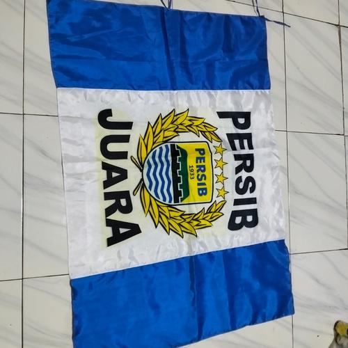 Jual Bendera Persib Ukuran 60x90cm Bendera Bobotoh Viking Full Sablon ...