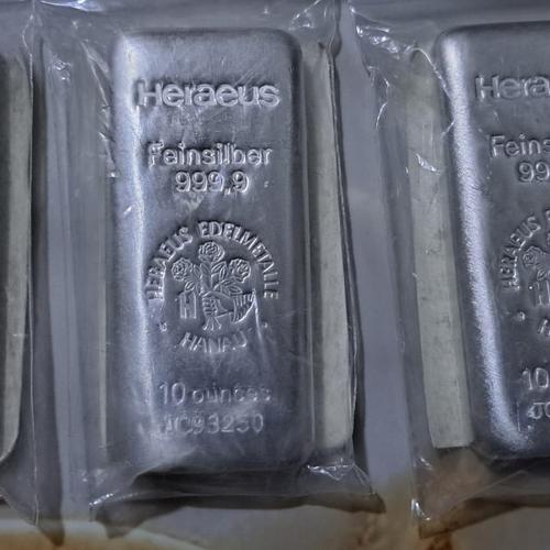 Jual PERAK BATANGAN HERAEUS 1O OZ BERSERTIFIKAT ASLI 999,9 - Jakarta ...