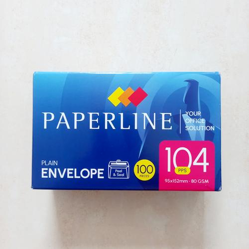 Jual [ ISI 100 ] Amplop Buklet Putih Polos Paperline 104 PPS 80 gram ...