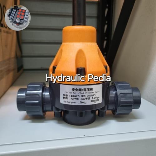 Jual Safety Valve PVC 2" inchi DN 50 // Back Pressure Valve DN 50 ...