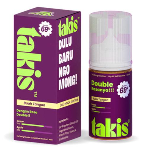 Jual Takis Buah Tangan Grape Apple Salt Nic 30ML - By Takis Liquid ...