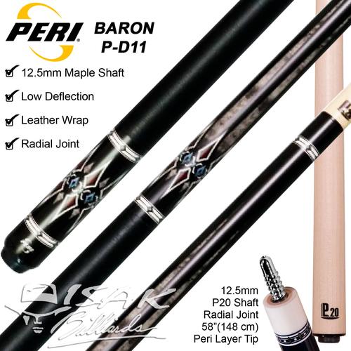 Jual Peri Baron P-D11 Cue - Radial Joint Maple Shaft Stick Pool ...