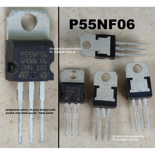 Jual Mosfet transistor P55NF06 IC P55 NF 06 - Jakarta Timur - s3.satria ...