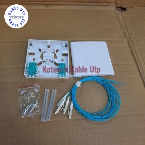 Jual Roset FO 4 Core LC-LC OM3 Multimode Komplit Pigtail+Adapter ...