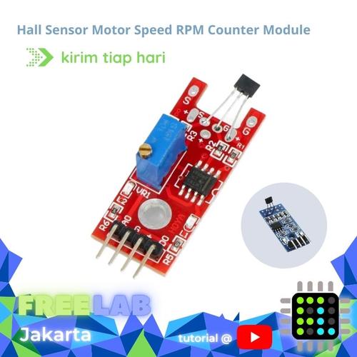 Jual Hall Sensor Motor Speed RPM Counter Module Sensor Magnet Arduino ...