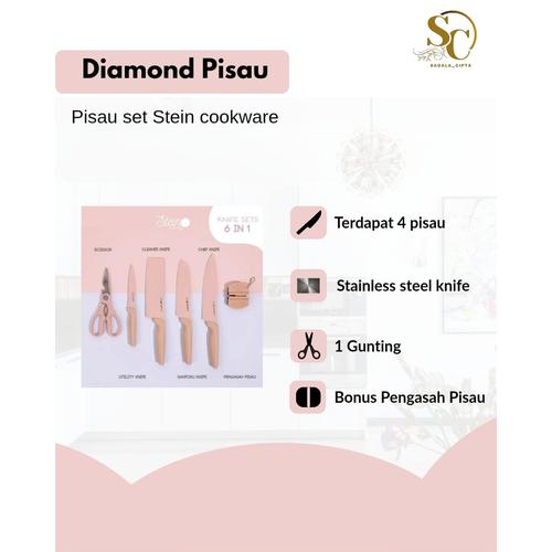 Jual STEIN COOKWARE PISAU SET DIAMOND KNIFE SET - Kota Bogor ...