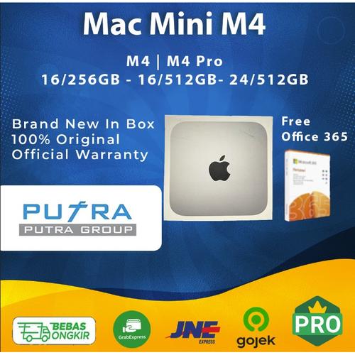 Promo Mac Mini M4 | M4 Pro 2024 512GB 256GB 16-Core GPU RAM 24GB MacMini - M4 16/512GB, APPLE ...