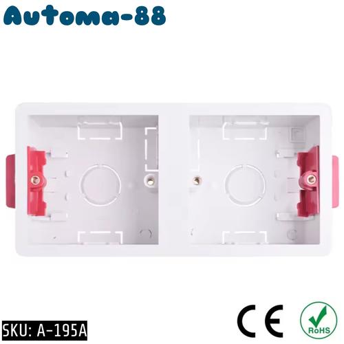 Jual A195A Inbow Dus Double Gypsum Box saklar dobel 2G untuk dinding ...