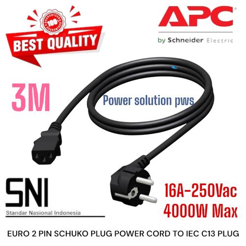 Jual Apc Kabel Power Cord C13 to AC CEE/& Schuco 3m - Jakarta Pusat ...