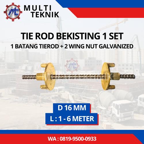 Jual 1 Set Tierod Bekisting - Wing Nut Galvanized - 1.2 mtr - Kab ...