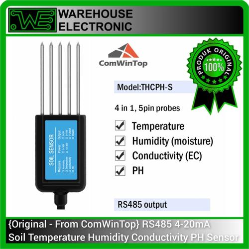 Jual Soil RS485 Moisture Sensor THCPH-S 4 in 1 Temperature Humidity ...