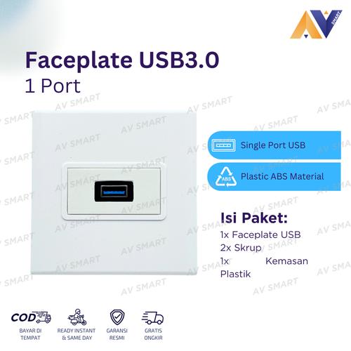 Jual FACEPLATE USB 3.0 / OUTLET USB 3.0 / STOP KONTAK USB 3.0 - Jakarta ...