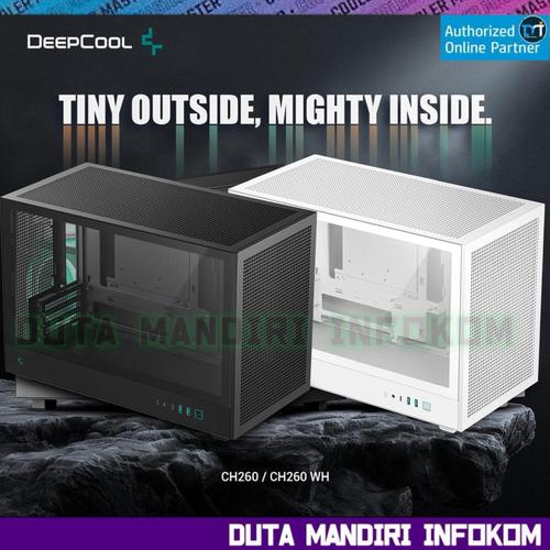 Promo DeepCool CH260 - Mesh High Airflow Tempered Glass Portable Micro ...