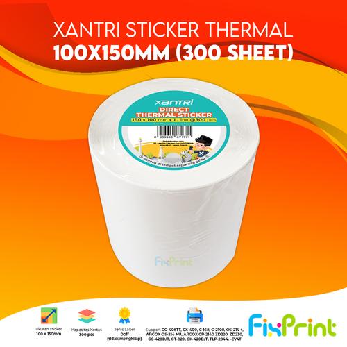 Jual Kertas Resi Label Thermal Barcode 100x100 100x150 78x100 Roll ...