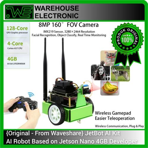 Jual JetBot AI Kit AI Robot Based on Jetson Nano 4GB Developer Kit ...