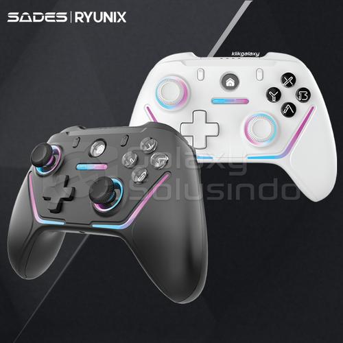 Jual SADES RYUNIX G80 Hall Effect Dual Mode Wireless Gaming Controller Gamepad - White - Hitam ...