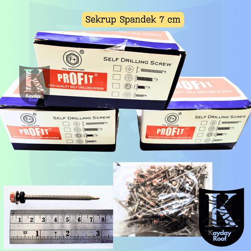 Jual Baut Spandek 7 cm /Sekrup / Skrup / Screw Spandek / Roofing Asbes ...