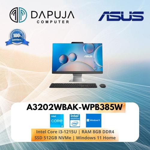 Jual PC ASUS i3-1215U Memori 8GB HDD 512GB AIO A3202WBAK-WPB385W I3 ...