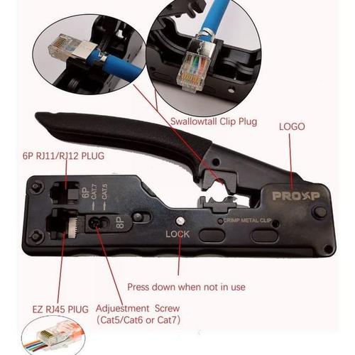 Jual (Libayo) Tang Krimping Proxp Ctzs2-03 Rj45 Cat5 Cat6 Cat7 Utp ...