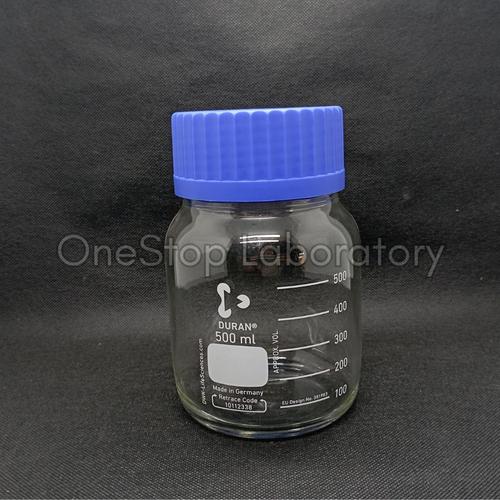 Jual Laboratory bottle 500 ml wide mouth DURAN / Botol sampel mulut ...