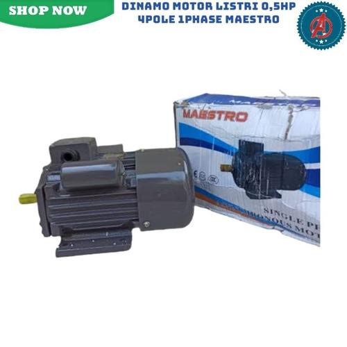 Jual Dinamo Motor Penggerak Listrik 1/2HP 2P 4P 1Phase Maestro 1500Rpm 2800Rpm / Elektrometer ...