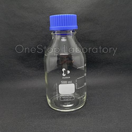 Jual Botol Lab sample cap 500 ml Laboratory Bottle clear screw DURAN ...