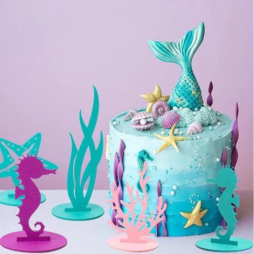 Jual Topper Hiasan Laut, Mermaid, Nemo, Baby Shark Rumput Laut Tanaman ...