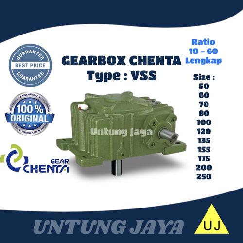 Jual CHENTA WORM GEAR REDUCER VSS 100 RATIO 10-60 / GEARBOX CHENTA VSS ...