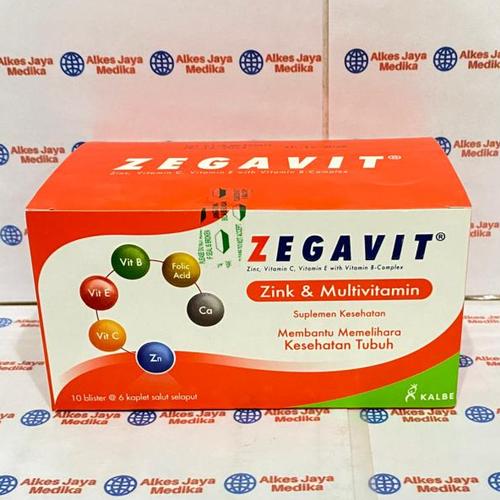 Jual Zegavit Box Isi 10 strip @6 Kaplet - Zinc dan Multivitamin - Kota ...