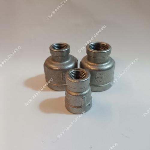Jual Reducer Stainless 3/4 x 1/2" Inch SS304 / Vlok Sock Reducer ...