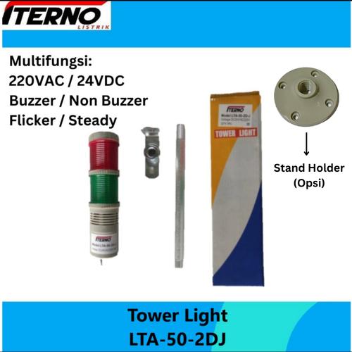 Jual Lampu Menara Signal Tower Light LED Buzzer 2 Lampu Multivolt ...