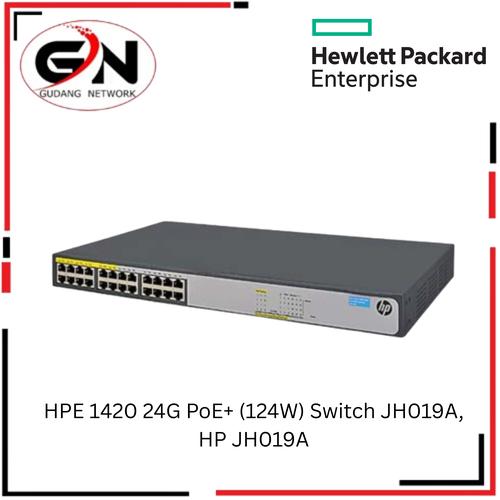 Jual HPE 1420 24G PoE+ (124W) Switch JH019A, HP JH019A - Jakarta Pusat ...