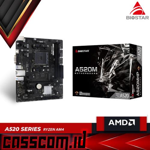 Jual Biostar A520MHP Motherboard AMD AM4 DDR4 M-ATX Ryzen A520 ...