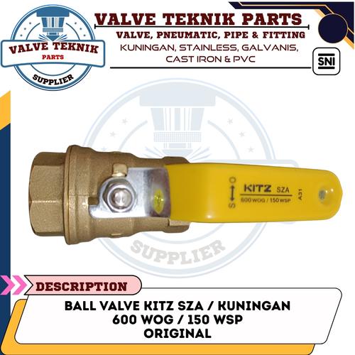 Jual BALL VALVE KITZ GAGANG KUNING 3/4" inch 600 WOG KUNINGAN DRAT / ORIGINAL - Jakarta Barat ...