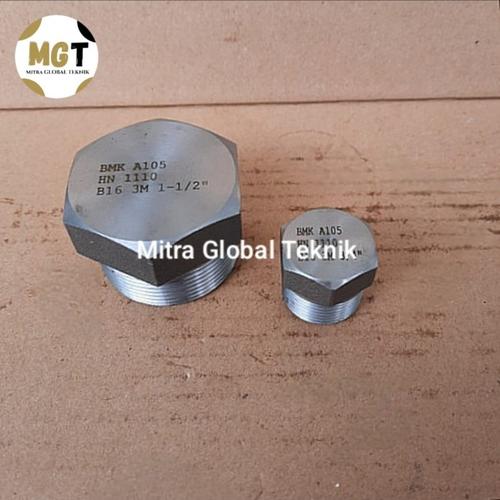 Jual Hex Plug Besi Class 3000 NPT Drat 1/2" Inch - Dop Drat Luar ...