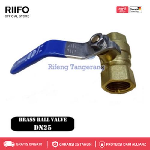 Jual RIIFO Brass Ball Valve With Flat Handle D25 1 Inch [PAP Plumbing ...