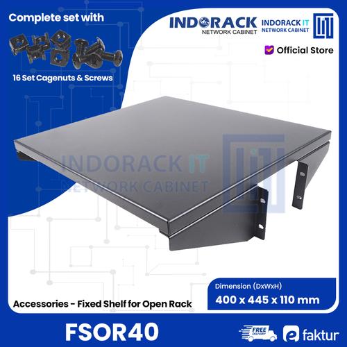 Jual Fixed Shelf Open Rack Flat Ambalan Tatakan Rack Server D.400mm ...