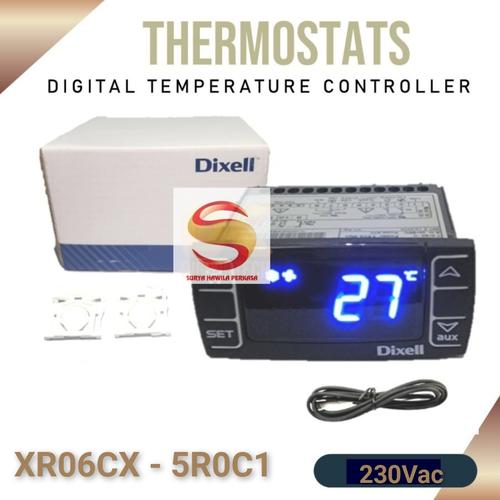 Jual XR06CX Thermostat Dixell XR06CX-5R0C1 display Biru + 1NTC Sensor ...