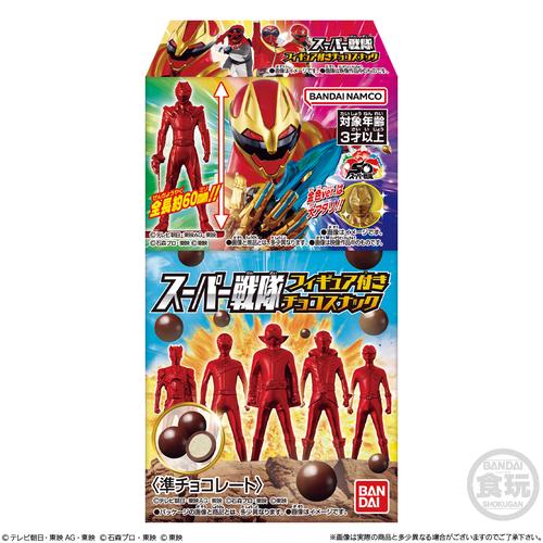 Jual SUPER SENTAI Choco Snack 60mm Figure [BOX of 14] Goju Wolf Bunred ...