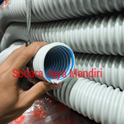 Jual Selang Spiral Hisap Putih Abu-abu / Flexible Duct Hose PVC ...
