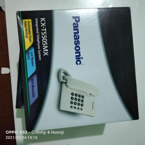 Jual PESAWAT TELEPON RUMAH INDIHOME PANASONIC KX-TS505 PUTIH BARU - Kab. Purworejo ...