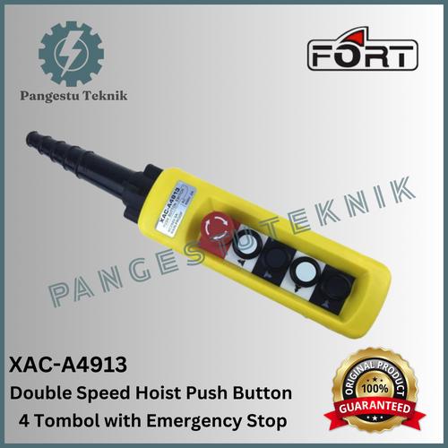 Jual Fort Double Speed Hoist Push Button with Emergency Control Switch Crane 5 Ampere / XAC ...